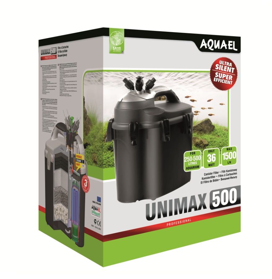 Внешний фильтр UNIMAX 500, 1500 л/ч (250-500л ), AQUAEL: цена, описание ...