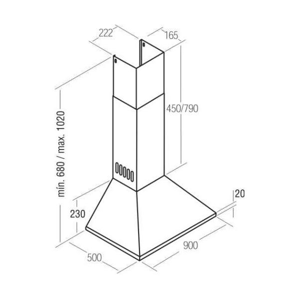 Вытяжка Apelson Helia 500 blanca: цена, описание, отзывы