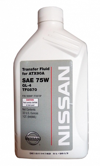 Трансмиссионное масло NISSAN Transfer Fluid TF0870 (0,946л): цена ...