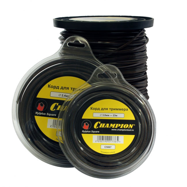 Корд трим.CHAMPION Nylplus Square 2.4мм* 15м (квадрат): цена, описание ...