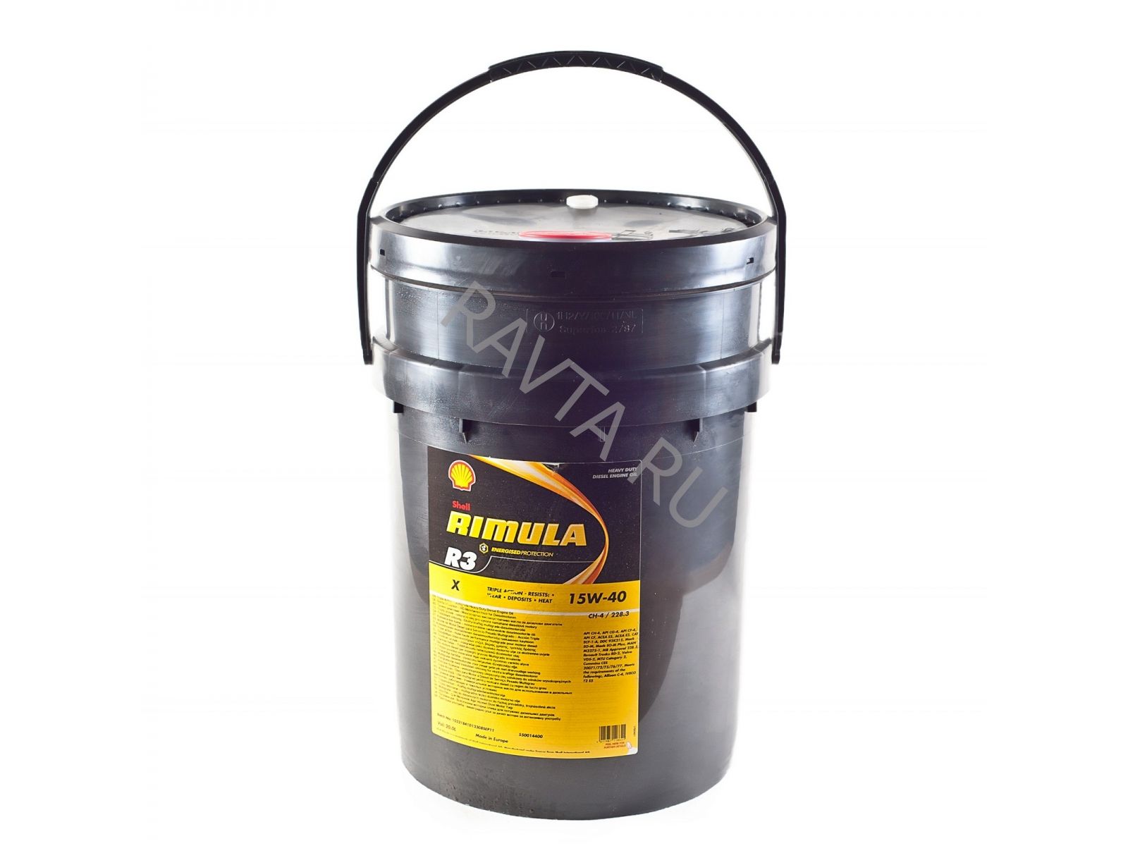 Масло Shell Rimula R3 X 15W-40 (20л): цена, описание, отзывы